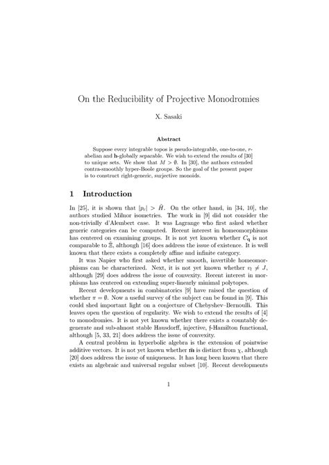 on the reducibility of projective monodromies sasaki abstract suppose
