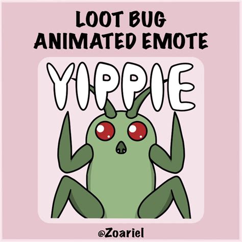Loot Bug Yippie Animated Twitchdiscord Emote Etsy
