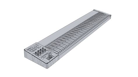 3d Roland Midi Keyboard Turbosquid 2218122