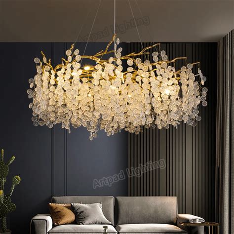 포스트 모던 크리스탈 샹들리에 Led 럭셔리 조명기구 거실 실내 크리 에이 티브 대형 조명 Aliexpress