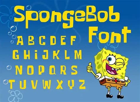 What Font Does Spongebob Use Unveil The Style