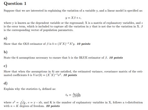 Solved Question Suppose That We Are Interested In Chegg Com