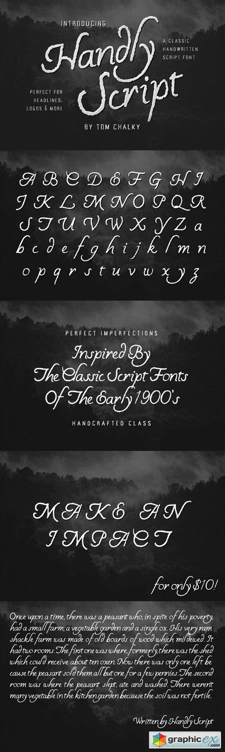 Handly Classic Script Font Free Download Vector Stock Image Photoshop Icon