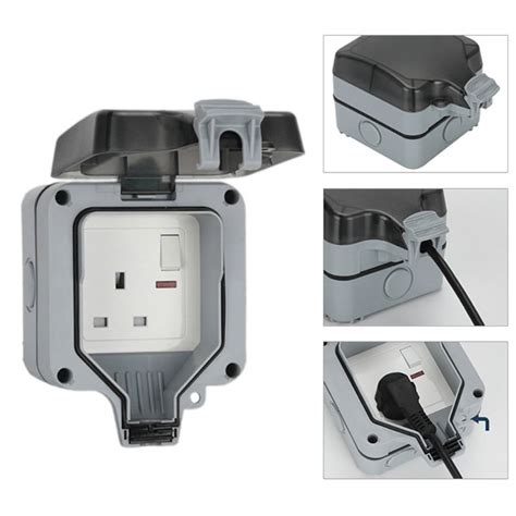 Ip66 Weatherproof Outdoor Power Socket 13a Single Vicedeal