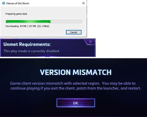 How To Fix Version Mismatch Error On Storms Of Heroes