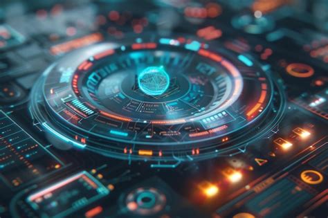 Premium Photo Futuristic User Interface Of A Holographic Display