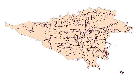 نقشه Gis قنات های تهران نواندیشان