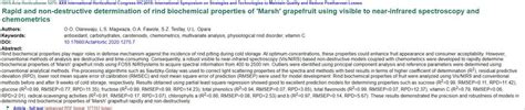 Pdf Rapid And Non Destructive Determination Of Rind Biochemical Properties Of ‘marsh