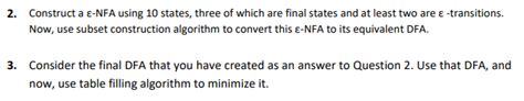 solved 2 construct a 8 nfa using 10 states three of which