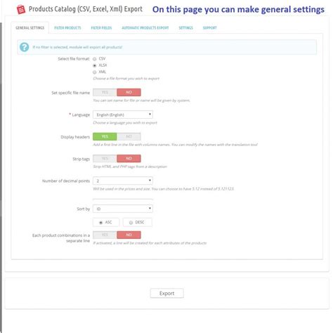 products catalog csv excel xml export module v4 1 1 proshare