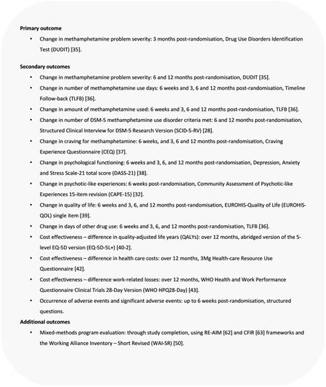 Primary And Secondary Outcomes Download Scientific Diagram