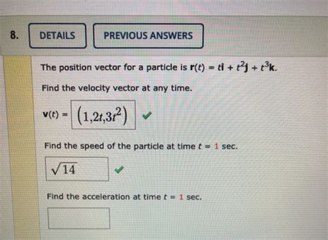 solved find the position vector valued function r t given
