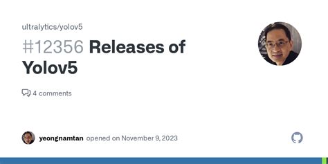 Releases Of Yolov Issue Ultralytics Yolov GitHub