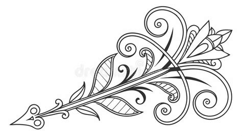 Decorative Corner Element With Elegant Floral Scrollwork Vector Design Generative Ai Stock