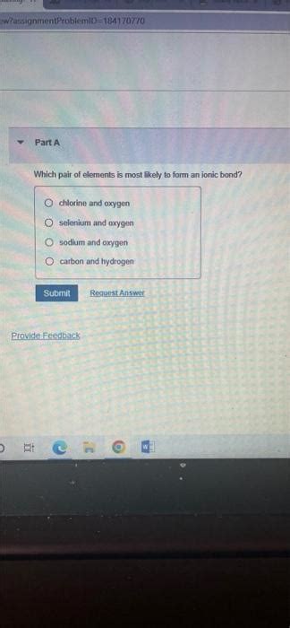 Solved Wassignmentproblemid 184170770 Part A Which Pair Of