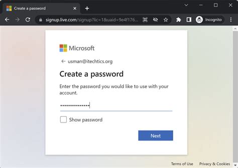 how to create a new microsoft account using gmail id