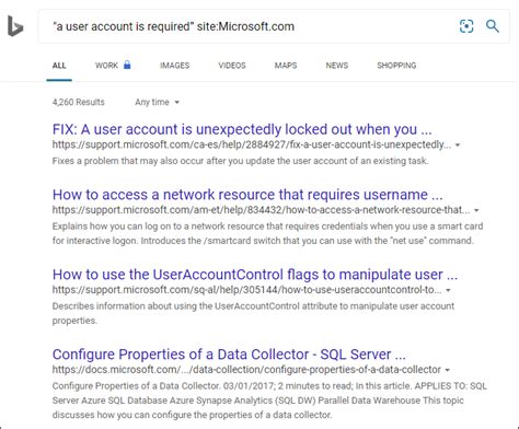 Advanced Search Tips For Finding Microsoft Troubleshooting Content Azure Microsoft Learn
