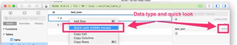 JSON View Not Working To SQLite Issue TablePlus TablePlus GitHub