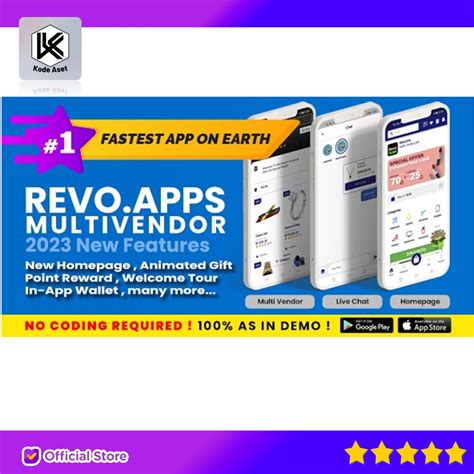 Jual SOURCE CODE APLIKASI REVOMV MULTIVENDOR WCFM MARKETPLACE FLUTTER ANDROID IOS APP LIKE