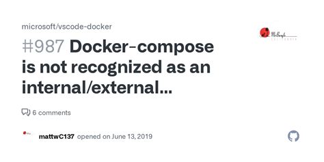 Docker Compose Is Not Recognized As An Internal External Command But