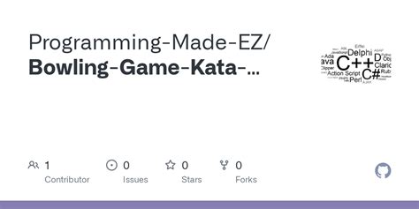 Github Programming Made Ezbowling Game Kata Access Vba
