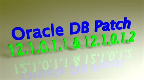 Oracle 12c Db Patching 121012 Youtube