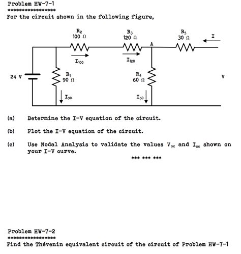 Solved Problem HW 7 1 For The Circuit Chegg Com