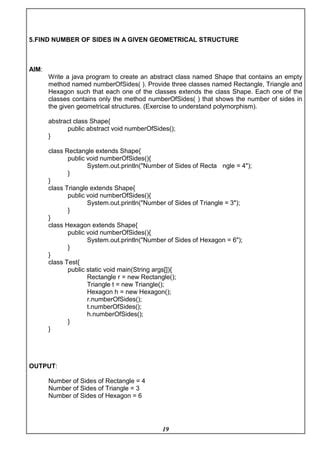 Oop Lab Manual Btech In Cse Kerala Technological University Docx