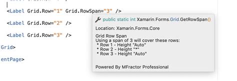 Tooltips Mfractor Documentation