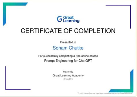Completed Prompt Engineering Course Soham Chutke Posted On The Topic