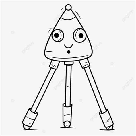 안구와 얼굴 윤곽 스케치가 있는 장난감 삼각대 그리기 벡터 삼각대 그리기 삼각대 개요 삼각대 스케치 Png 일러스트 및 벡터 에 대한 무료 다운로드 Pngtree