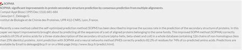 蛋白质结构预测sopma Csdn博客