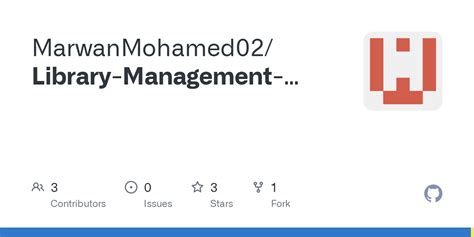 GitHub MarwanMohamed Library Management System