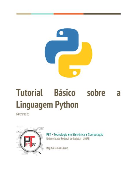 Tutorialpythonv2 Pdf Python Linguagem De Programação