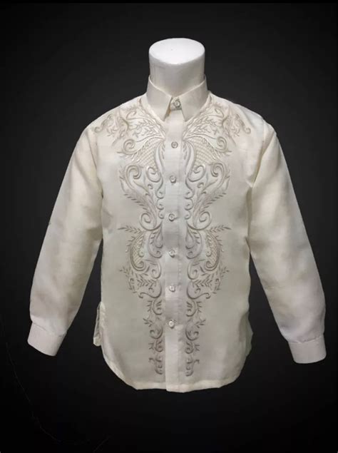 Premium Barong Tagalog Mens Fashion Tops And Sets Formal Shirts On