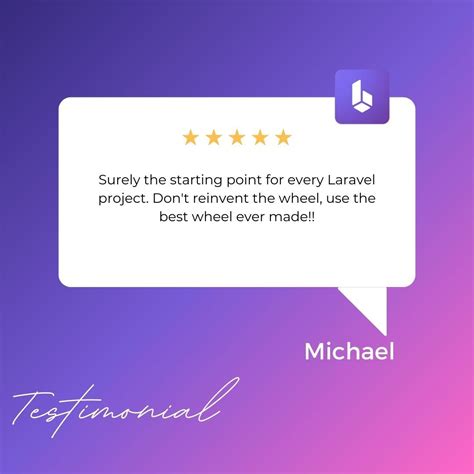 backpack for laravel on linkedin another happy user shares their