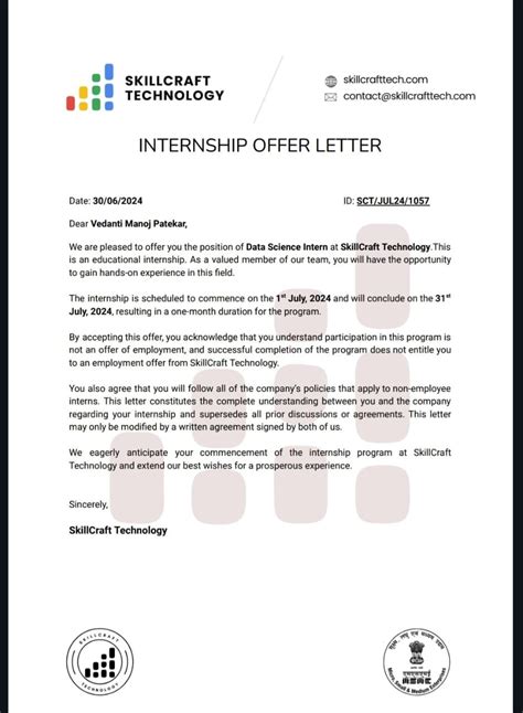 vedanti patekar on linkedin datascience internship careergrowth