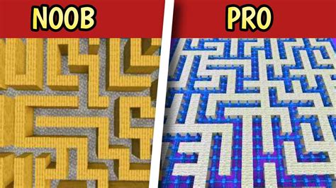 NOOB Vs PRO SUPER GIANT MAZE BUILD CHALLENGE YouTube
