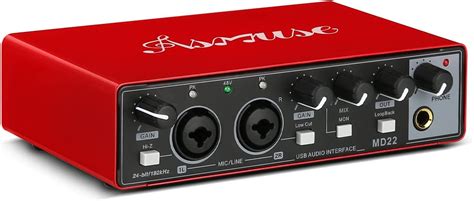 Amazon co jp Asmuse USBオーディオインターフェース 24ビット 196kHz プロフェッショナルサウンドカード XLR TSR TSポート付きオーディオミキサー