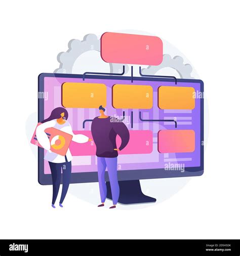 Data Driven Business Model Abstract Concept Vector Illustration Stock