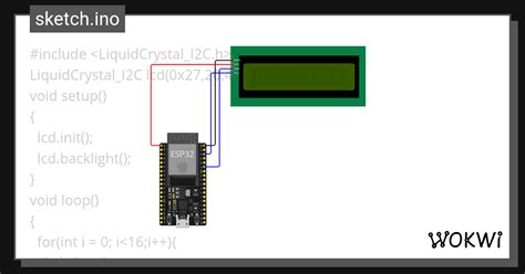 Menampilkan Tulisan Pada Lcd Copy Amf Wokwi Esp32 Stm32 Arduino