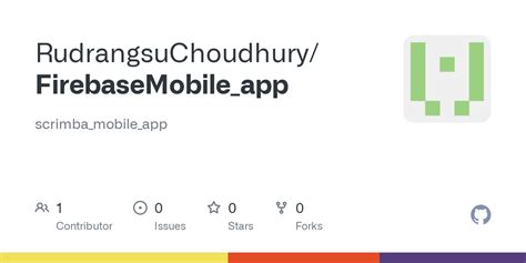 Github Rudrangsuchoudhuryfirebasemobileapp Scrimbamobileapp