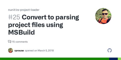 Convert To Parsing Project Files Using Msbuild · Issue 25 · Nunitvs
