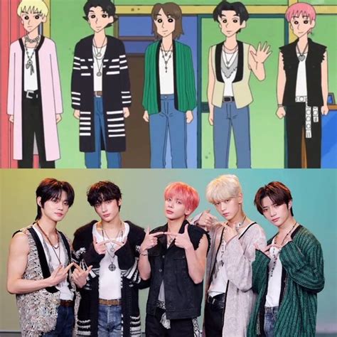 짱구에 출연한 투바투 🧡 데패뉴 트렌드and스타일링