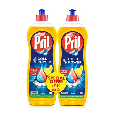Pril Lemon Dishwashing Liquid Value Pack 2 X 950 Ml Online At Best Price Lulu Oman