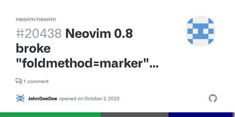 Neovim 08 Broke Foldmethodmarker For Unicode Markers · Issue 20438