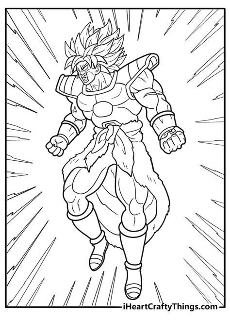 25 Free Broly Coloring Pages Easy Printable Pdf Sheets