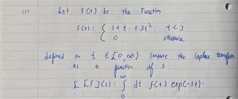 solved let f t be the function f t {1 t 3t20t