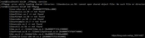 Linux下ffmpeg的基本编译linux编译ffmpeg Csdn博客