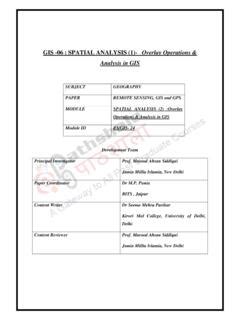 GIS 06 SPATIAL ANALYSIS 1 Overlay Operations Gis 06 Spatial Analysis 1 Overlay